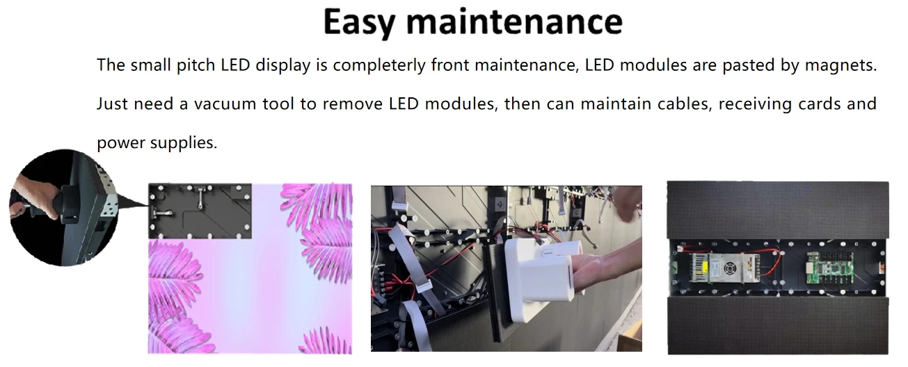 Ultra HD Indoor LED Video Wall Panels for Self-Service Business