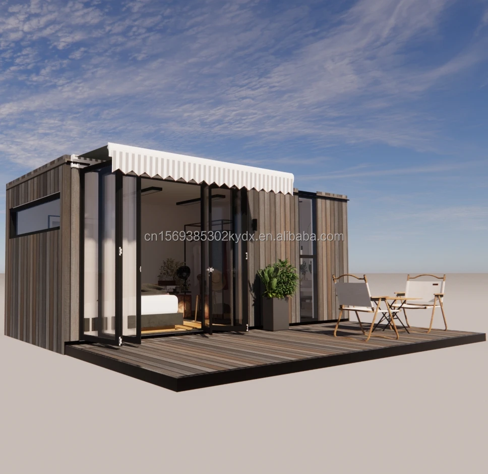 20ft Expandable Prefab House Wooden Prefab House Luxury Modular Small ...