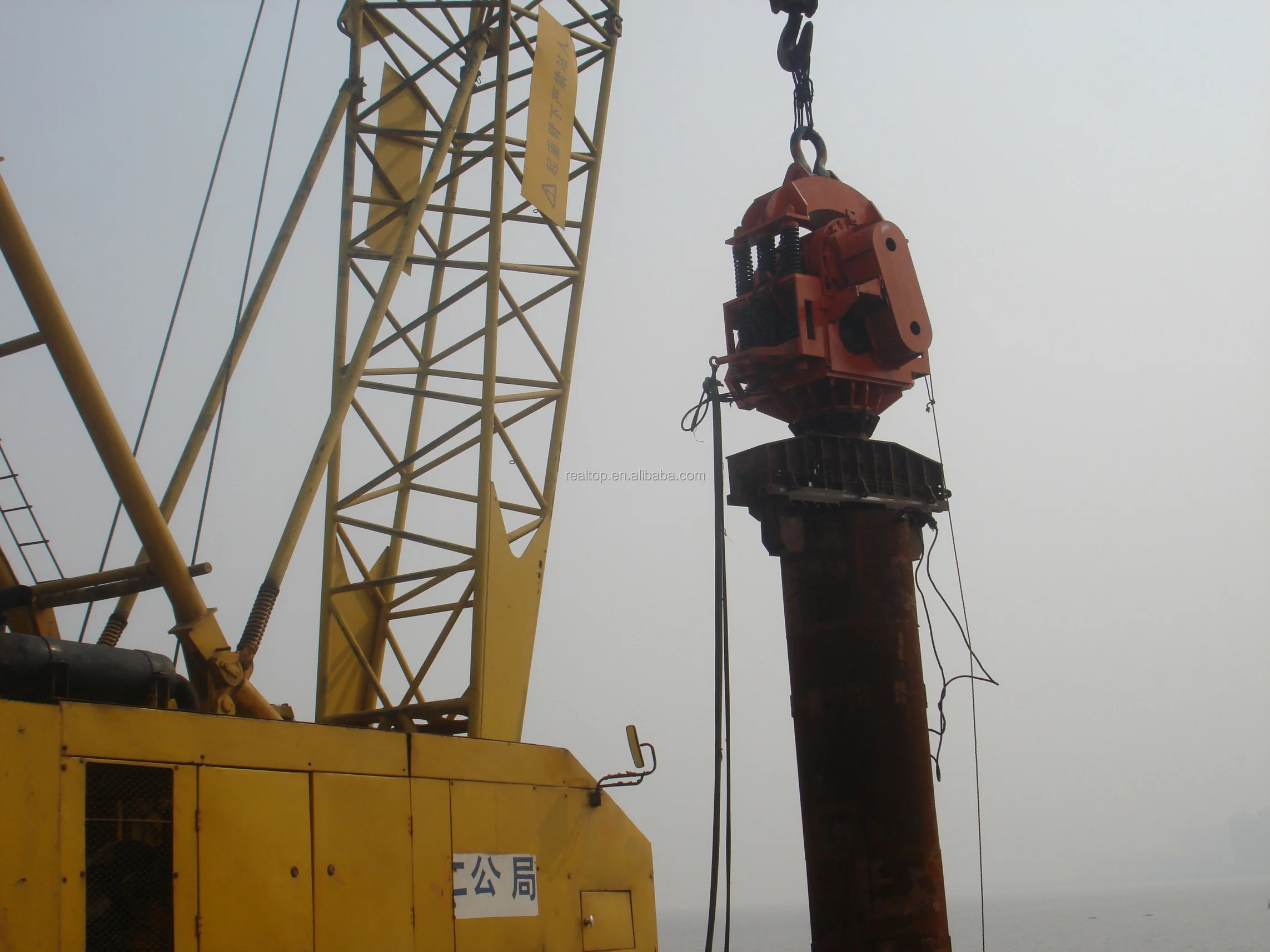 REALTOP Vibro Hammer RT-120A Crane Type Electric Vibratory Pile Hammer ...