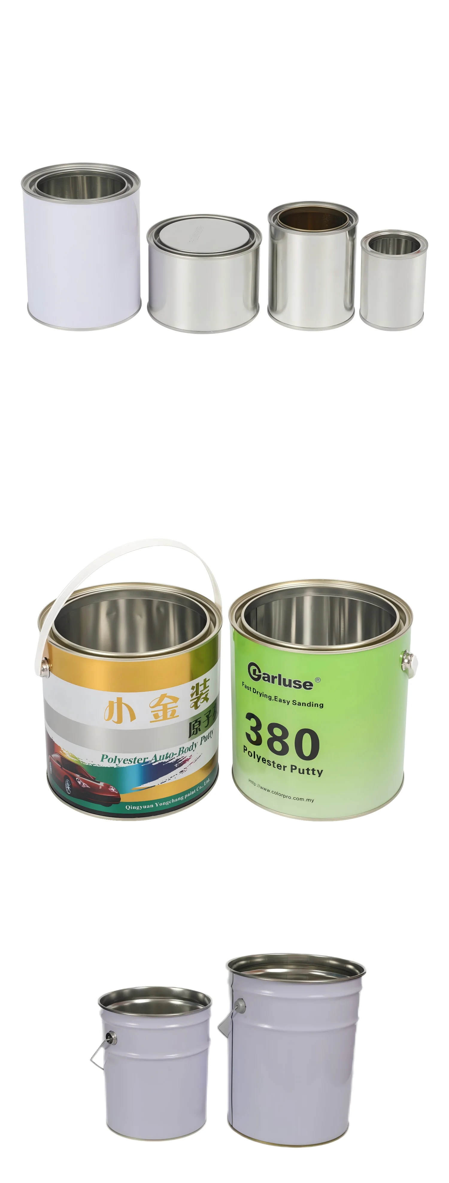 Customized 5L Empty Tin Cans for Aerosol Use round Cylinder Shape for ...