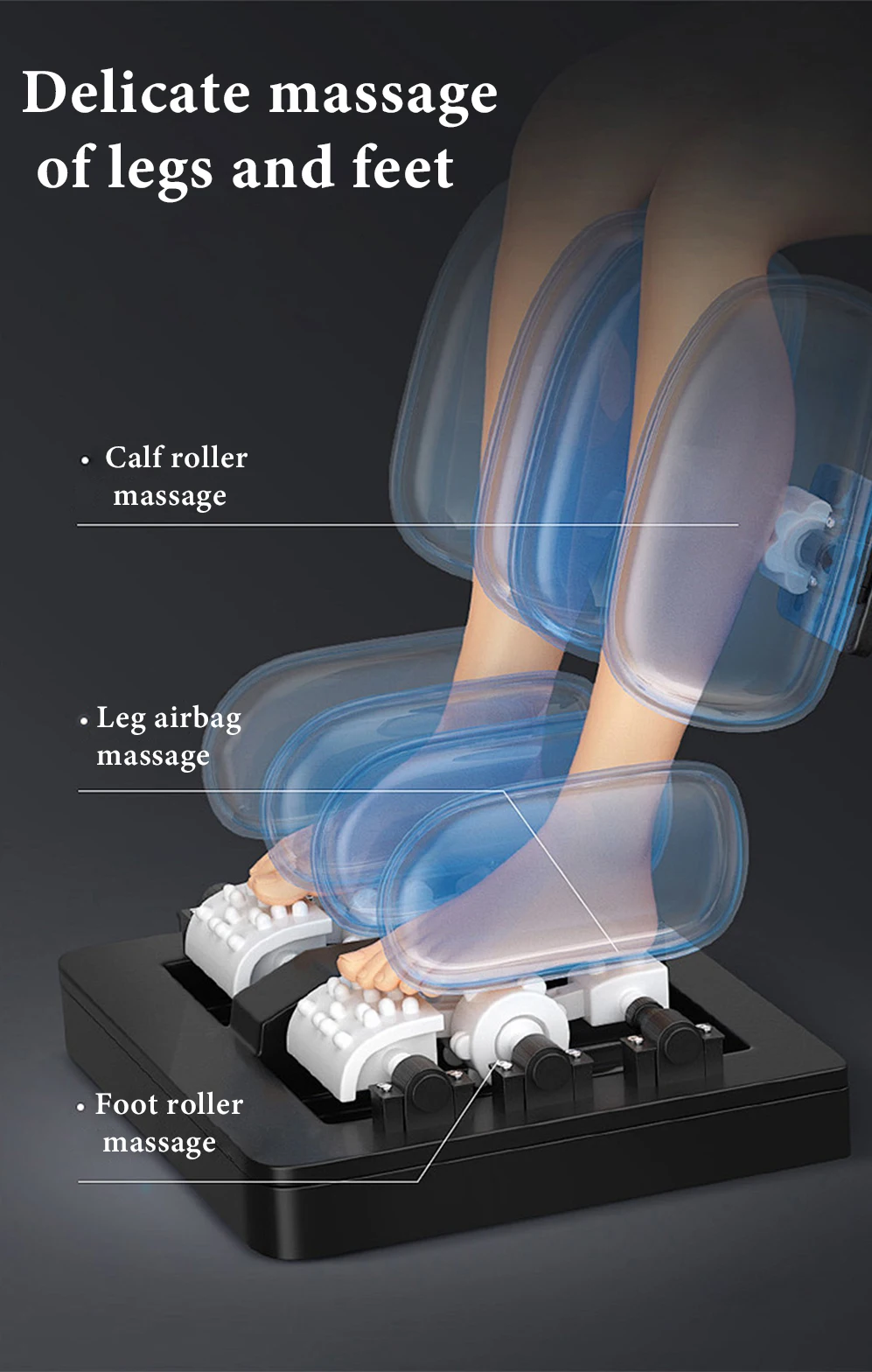 Space Capsule Hood Dual Movement Zero Gravity Thai Massage Chair