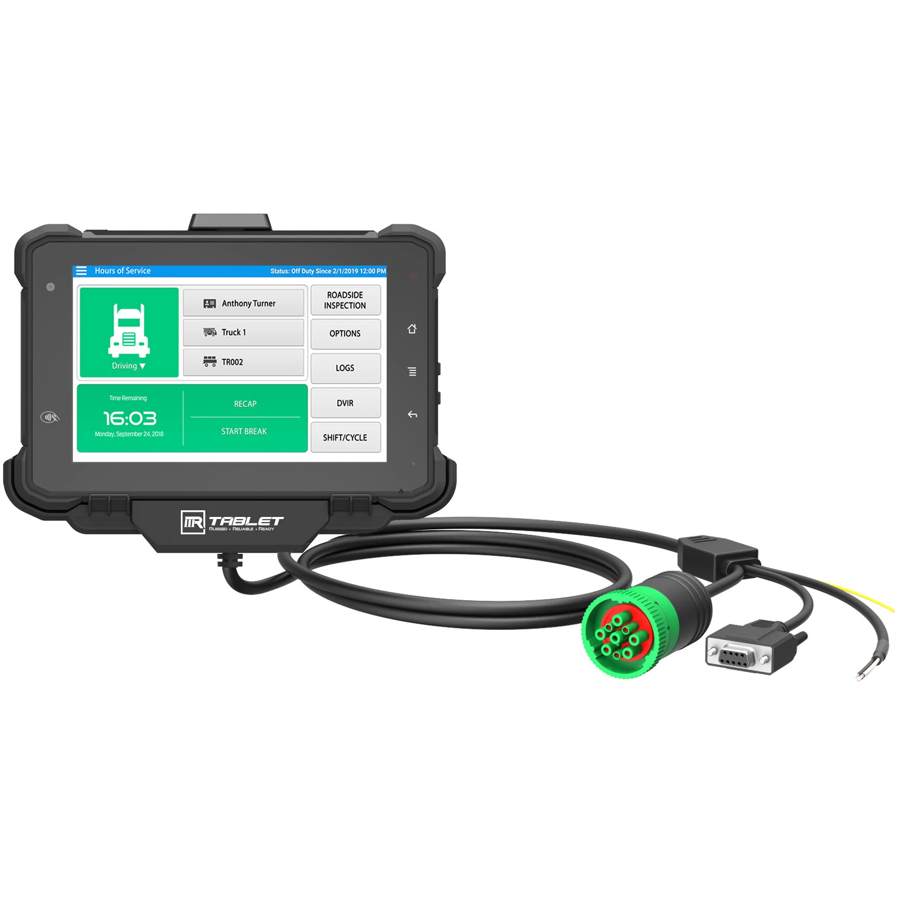 J1939 Eld Tablet Rugged Android Vehicle Tablet For Heavy Truck Fleet ...