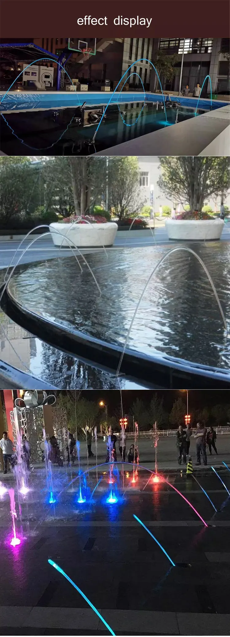 Outdoor Pool Interactive Music Dancing Water Fountain