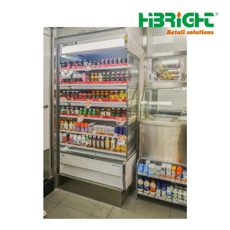 Commercial Grocery Store - Efficient Upright Display Fridge