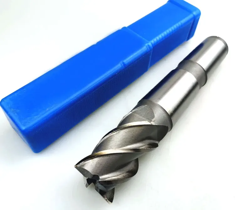 Hss Morse Taper Shank Square End Mill 2 / 3 / 4 Flute 10mm - 80mm - Buy Hss Taper Shank End Mill ...