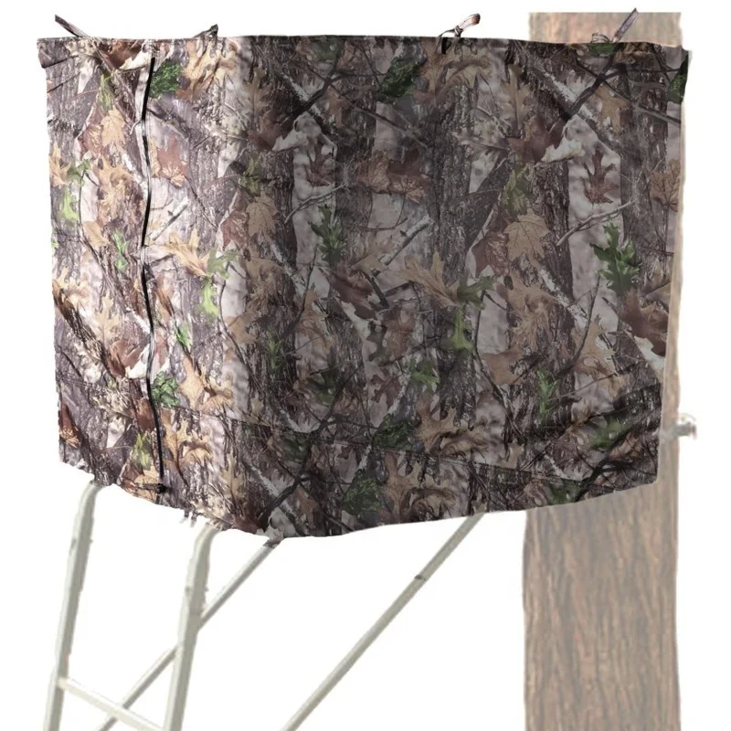 Universal Camo Tree Stand Elevated Deer Blind Kit For 2 Man Stand Tree ...
