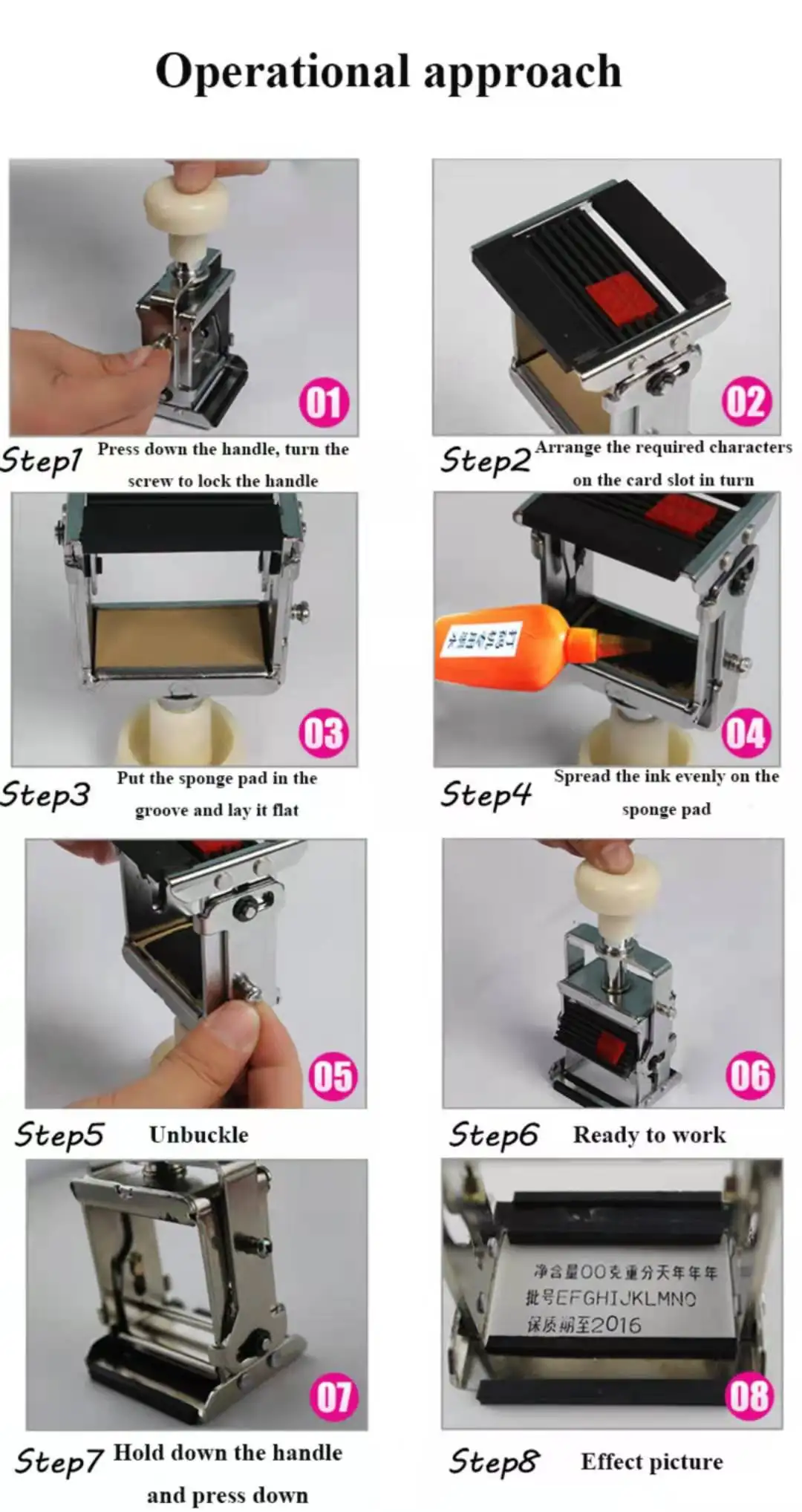 Easy Expiration Production Date Coding Machine Manual Printing Machine ...