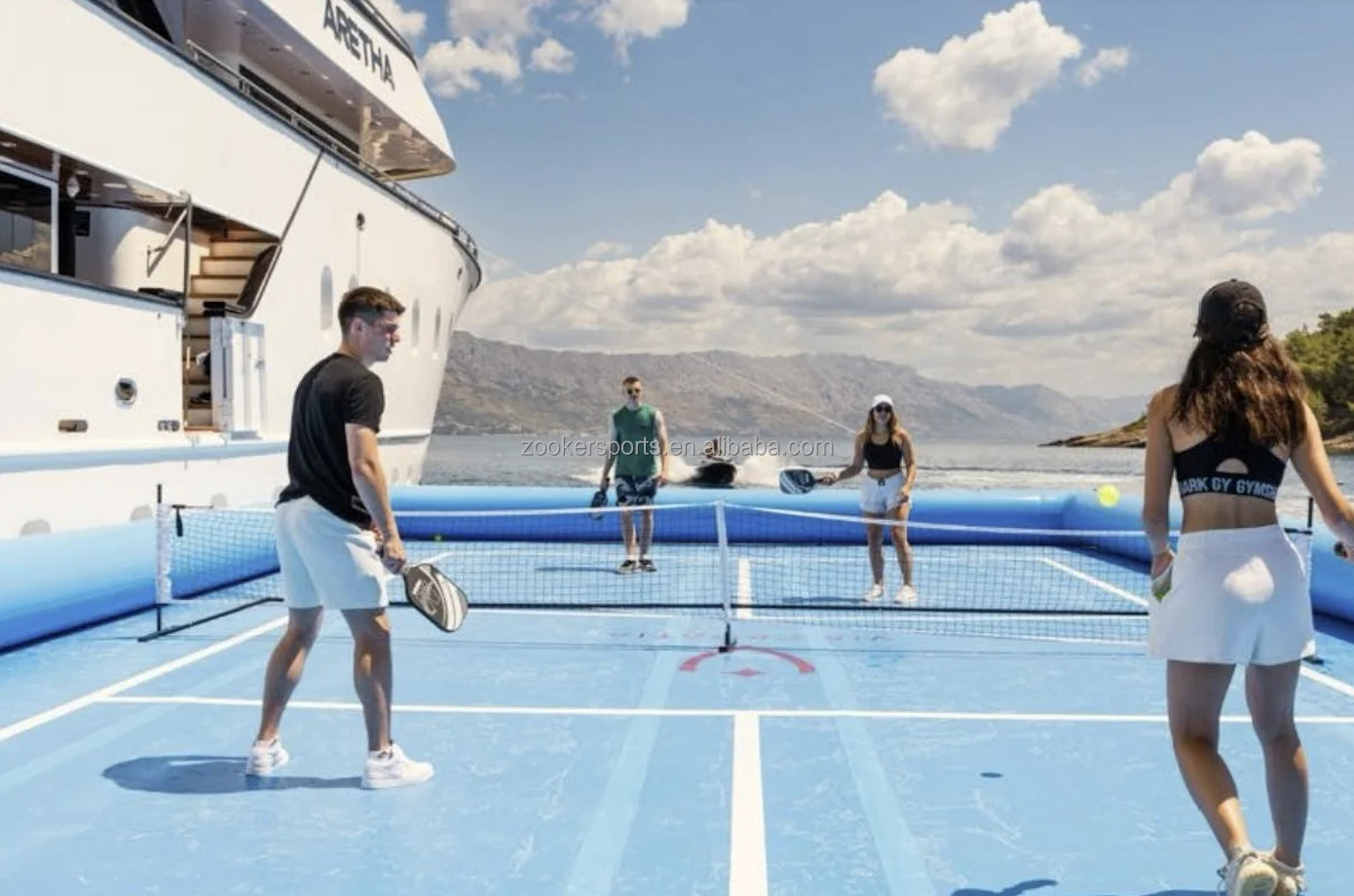 Drop Stitch Water Sport Arena Platform Court Inflatable Floating ...