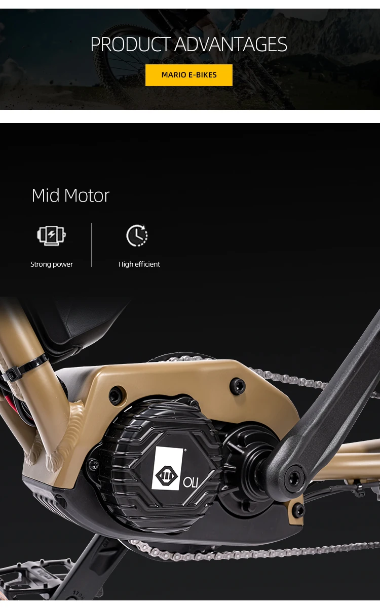 2023 Mario Ebike Mid Drive Motor Central Motor 250 500 Watt 250w Retro ...