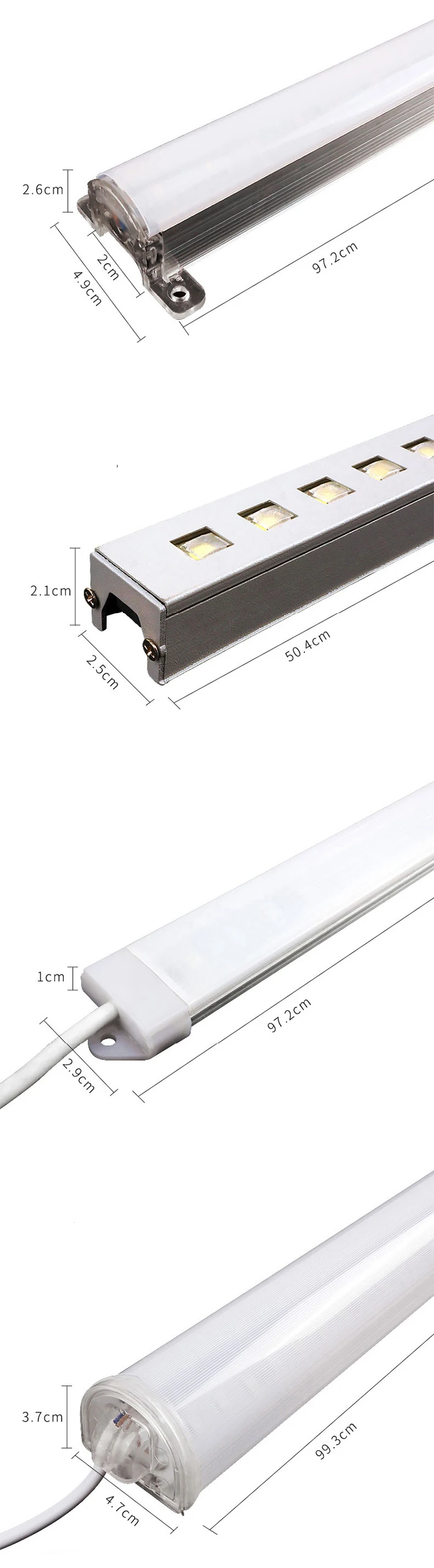 Smd2835 Bar Led Linear Light Aluminum Profile Hard Led Strip Light ...