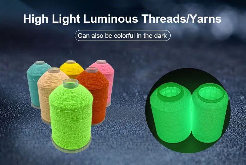 Glow in the Dark Yarn Knitting Luminous Weaving Yarn Super Bright Glow ...