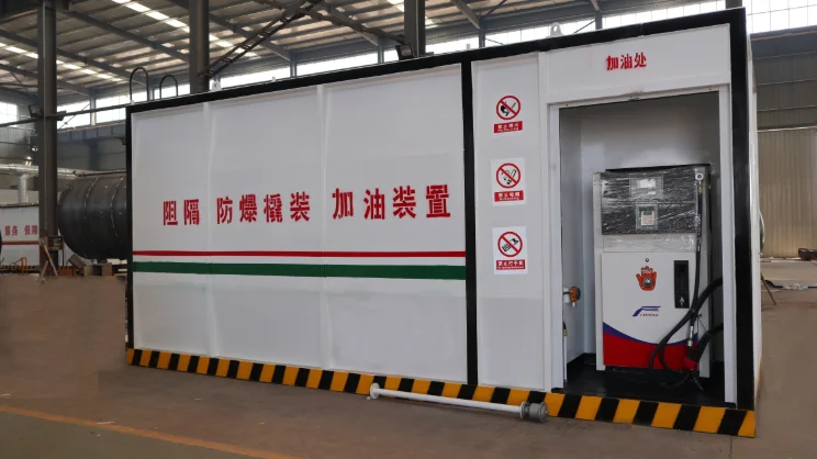 Container Explosion-proof Barrier Skid Mounted Mobile Fuel Petrol ...