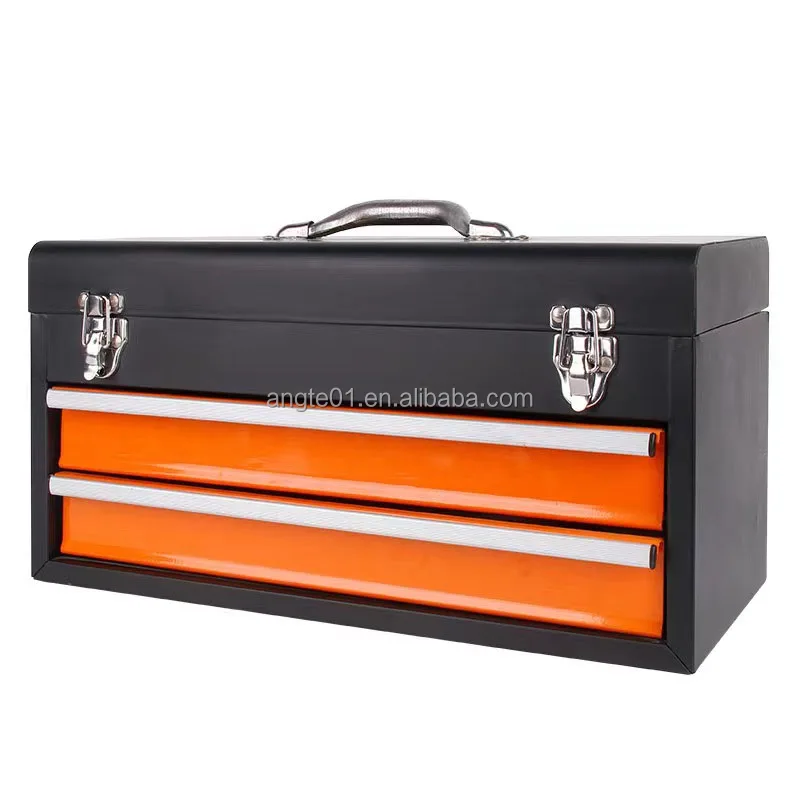 Two Drawers Tools Box for Fast Repairing Toolkit Storage Rolled Steel ...