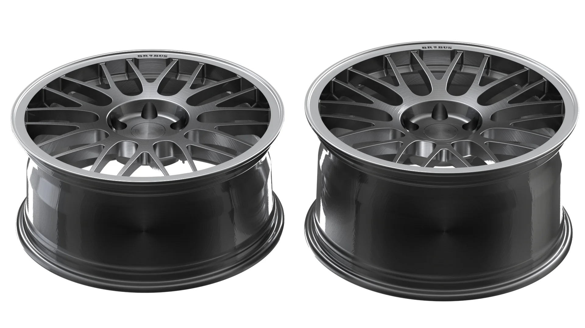 19 Inch Alloy Monoblock Forged Process Brushed Dark Gray Car Wheels ...