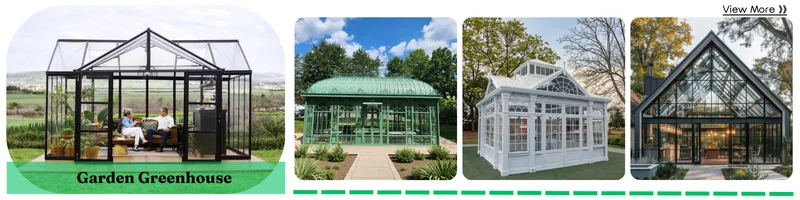 Victorian Style Castle Design Greenhouse Conservatory Metal Frame ...