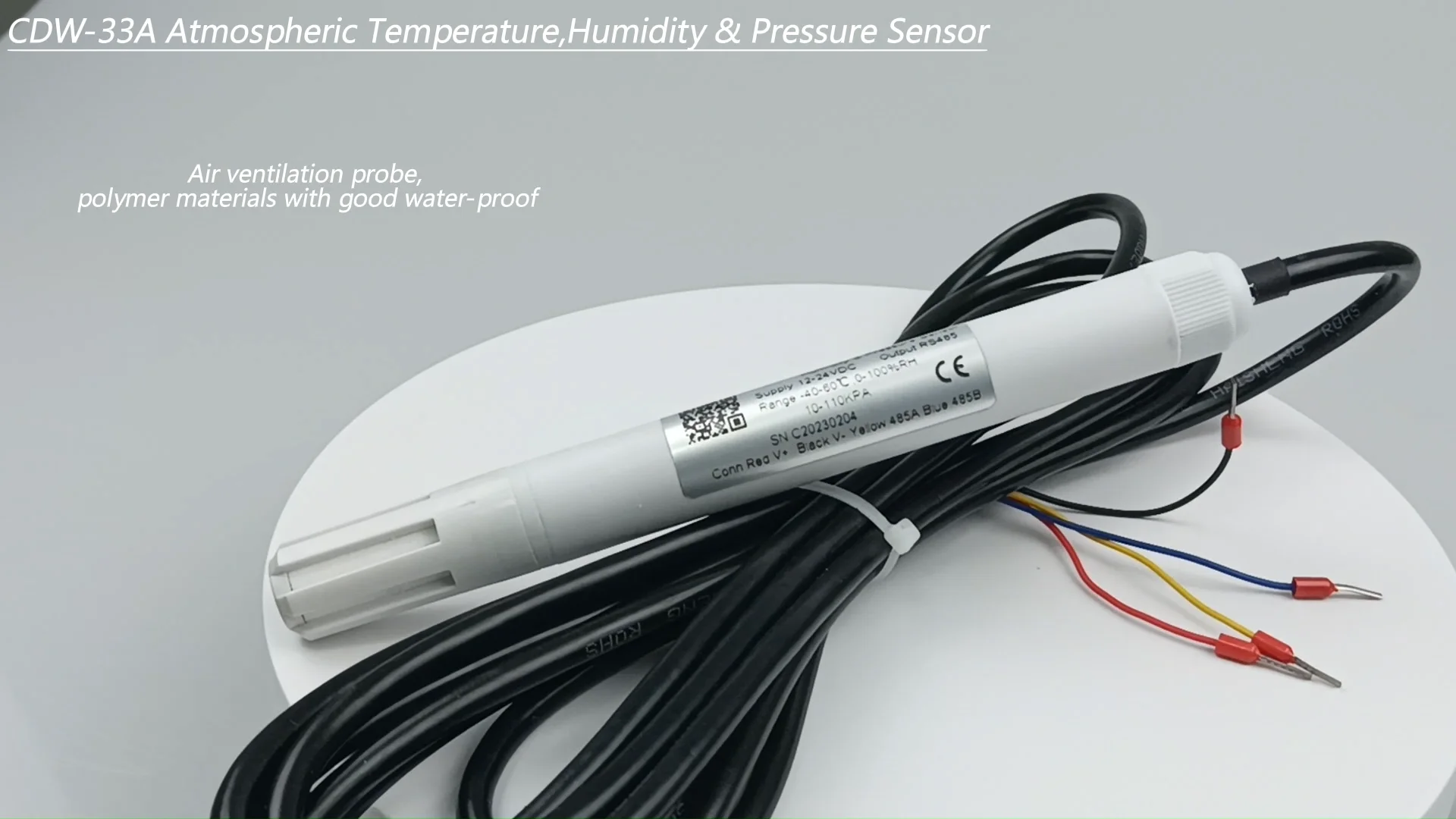 Cdw-33a Air Temperature And Humidity Monitoring Transmitter Sensor 0-10v Outdoor Rs232 - Buy ...