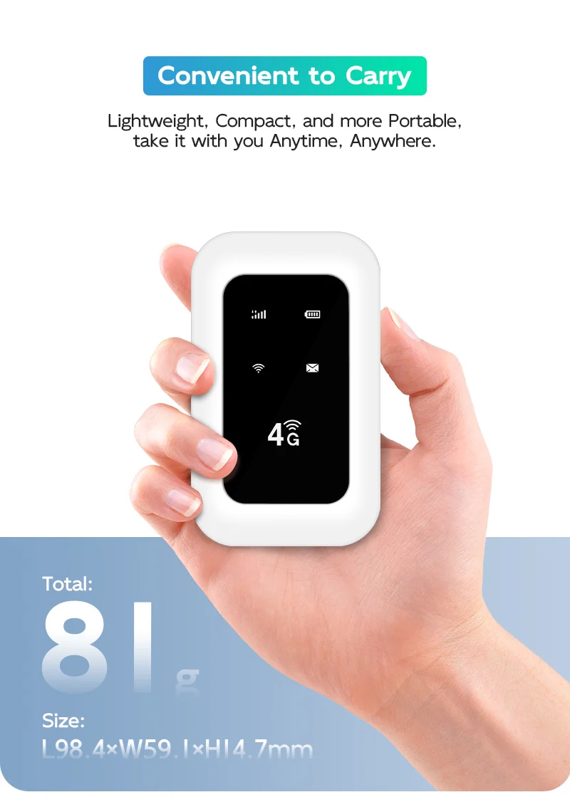 Mifis 4g Lte Router Sim Card Router Pocket Hotspot Portable Wifi ...