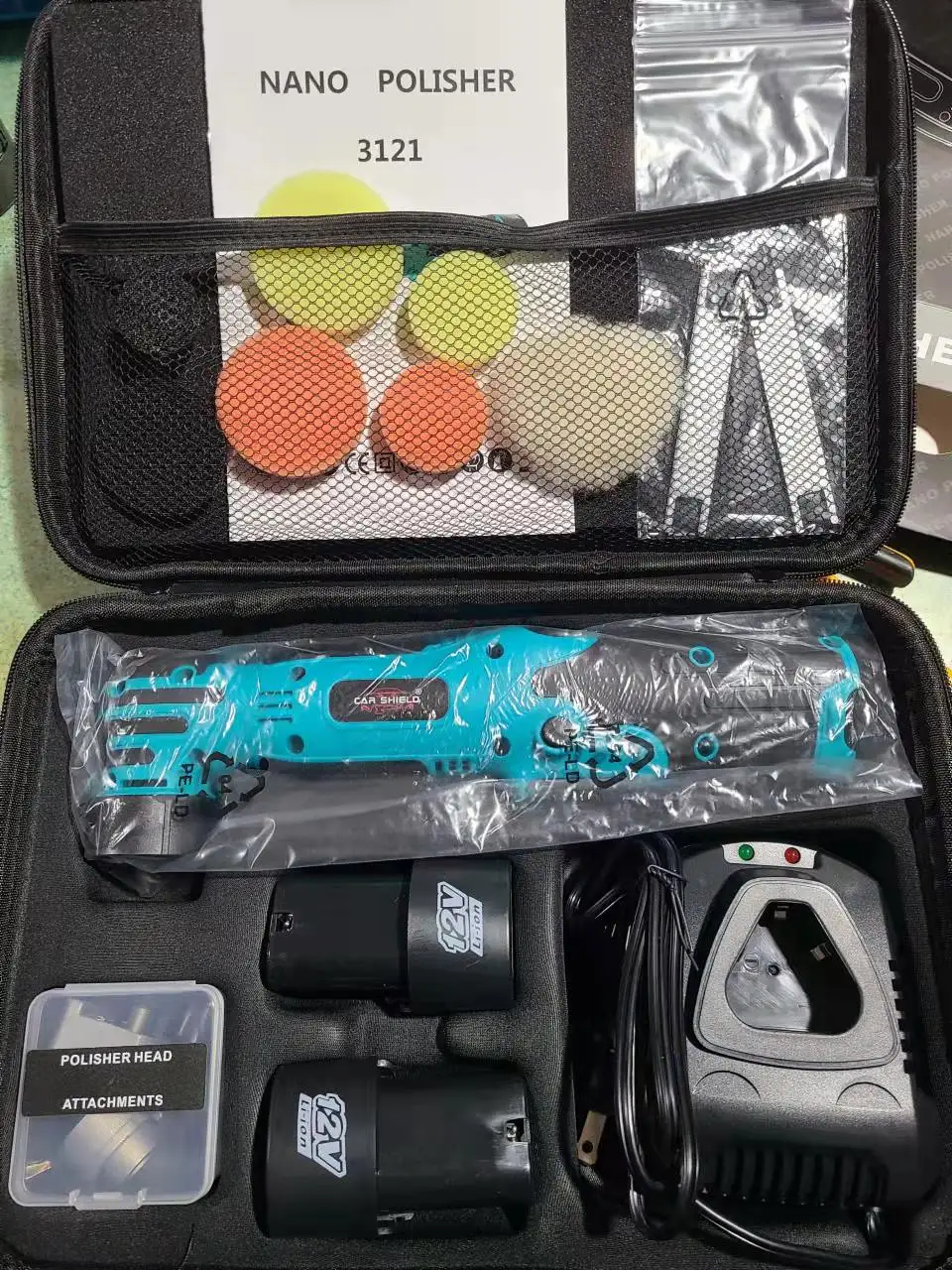 Car Shield Cordless Mini Nano Car Polisher Orbital Detailing Polishing ...