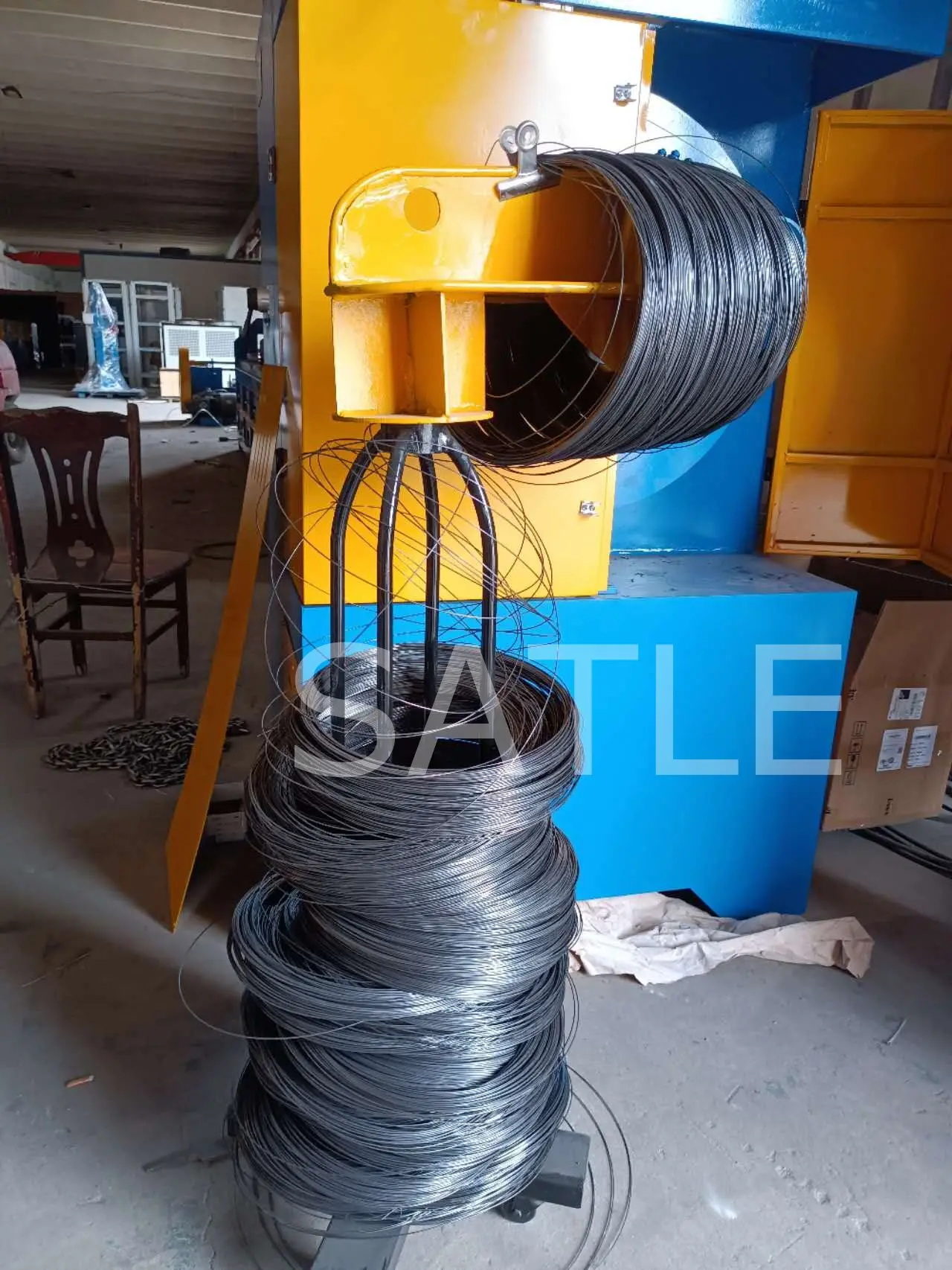 Wire Spooler/spooling Take Up Machine After Galvanized Iron Wire Making ...