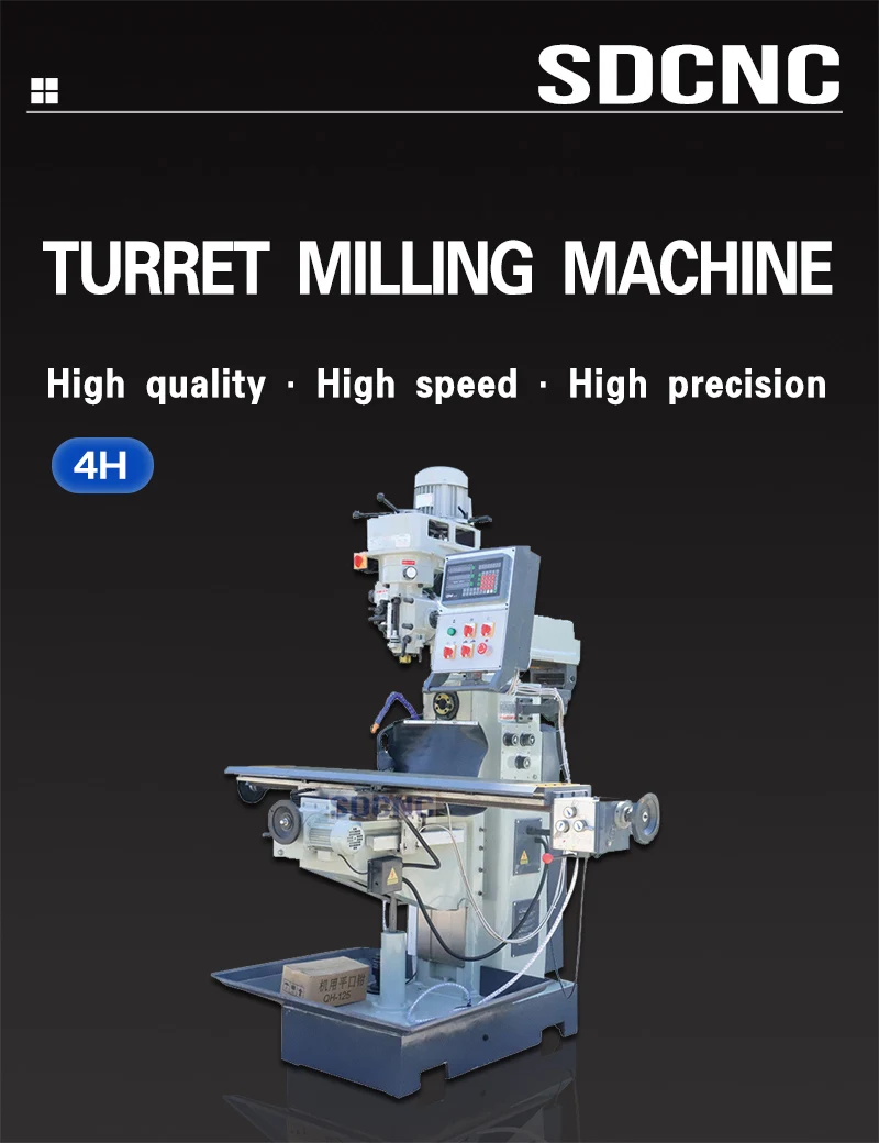 New X6232 Metal Horizontal Vertical Universal Turret Milling Machine ...