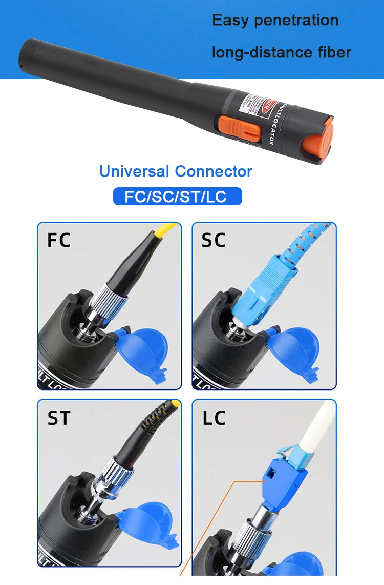 Ftth Fiber Optic Accesserier Ftth Tool 30 Km Locator Optical Fiber Pen ...