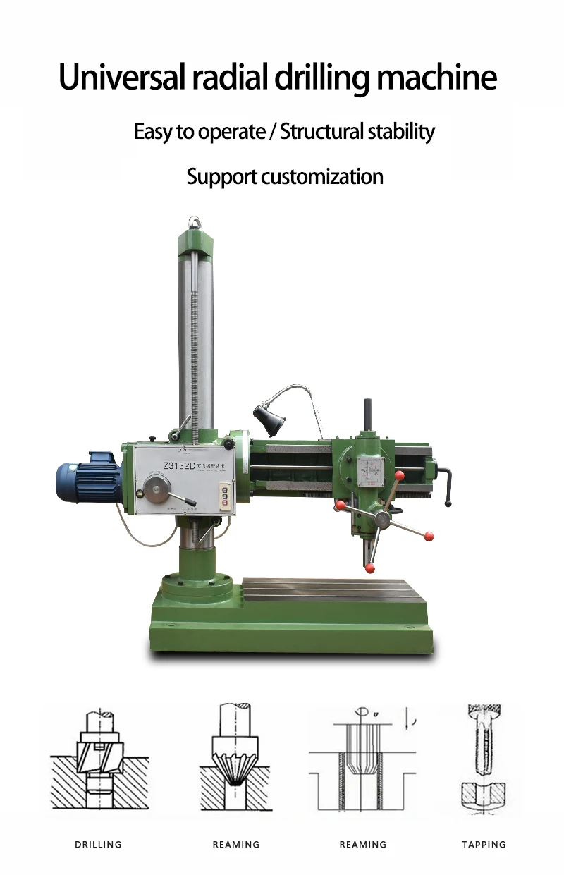 Universal Radial Drilling Machine Z3132d Automatic Feed Radial Drilling ...