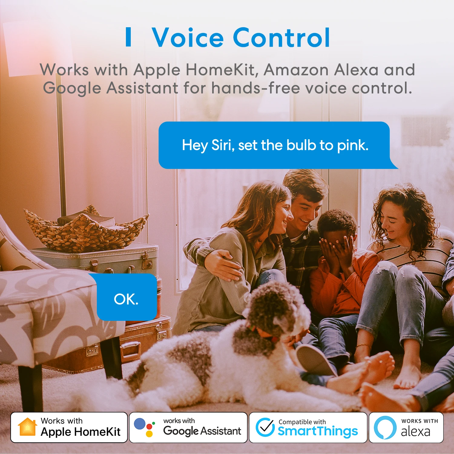 Meross Smart Wi-fi Led Bulb Remote Control Led For Apple Homekit Google ...