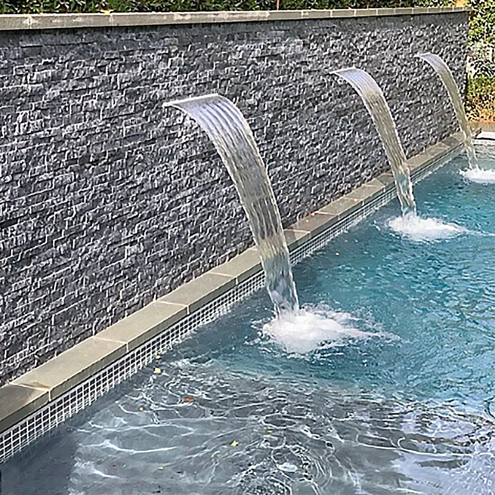 Swimming Pool Waterfall Garden Waterfall Fountain Water Curtain ...
