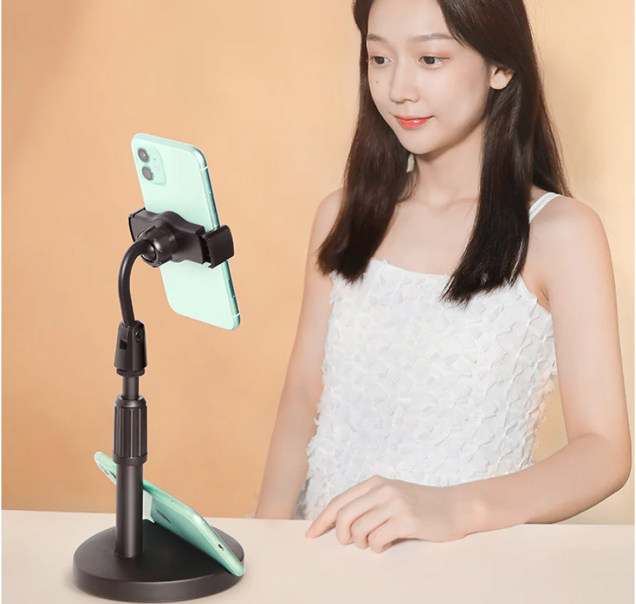 Adjustable Height Angle Phone Holder Gooseneck Flexible Arm Smartphone ...