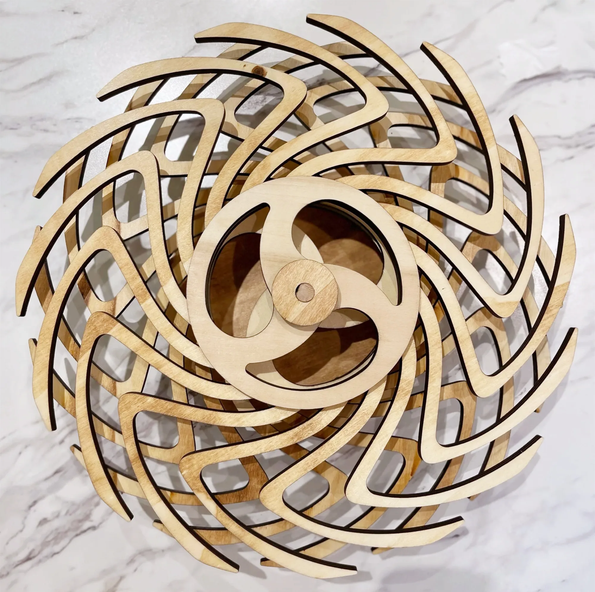 Custom 3D Unique Wall Decor Art - Laser Cut Kinetic Sculpture