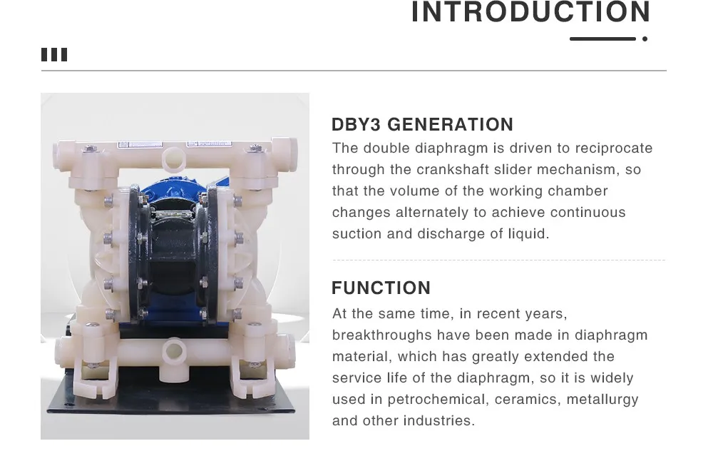 Dby3s-20f Customizable Electric Diaphragm Pump 40m Head Acid Resistant For Automotive Industry ...