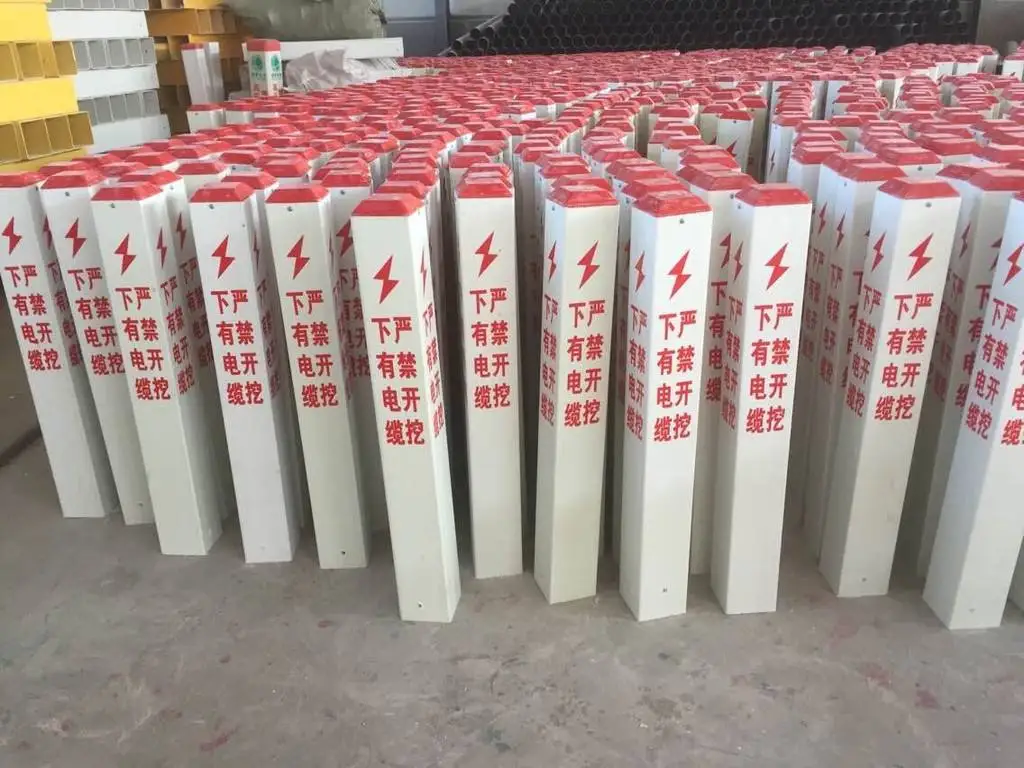 Anti-aging FRP GRP Marker Stake Insulated Fiberglass Caution Stakes ...