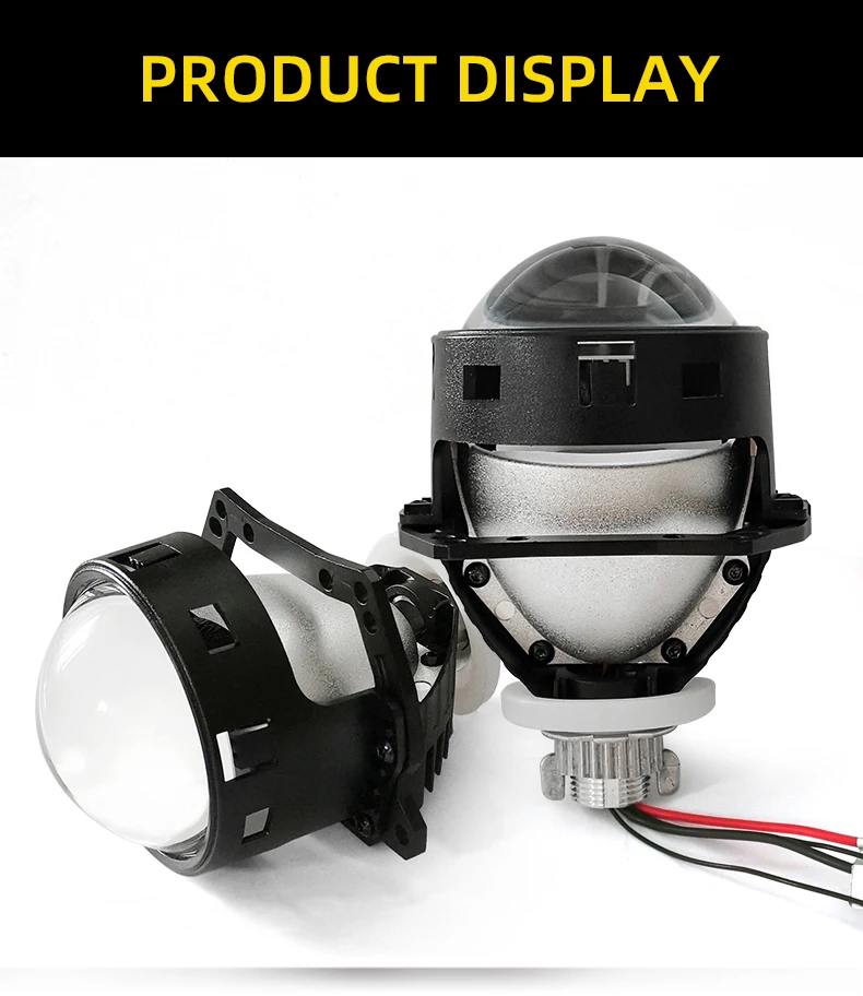 New Led Headlight Dual Beam Lens High Power Dual Lamp Cup Small Sun ...