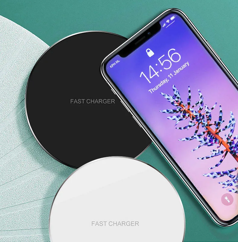 Wholesale 15w Pd Qi Fast Charging Led Breathing Light Round Wireless ...