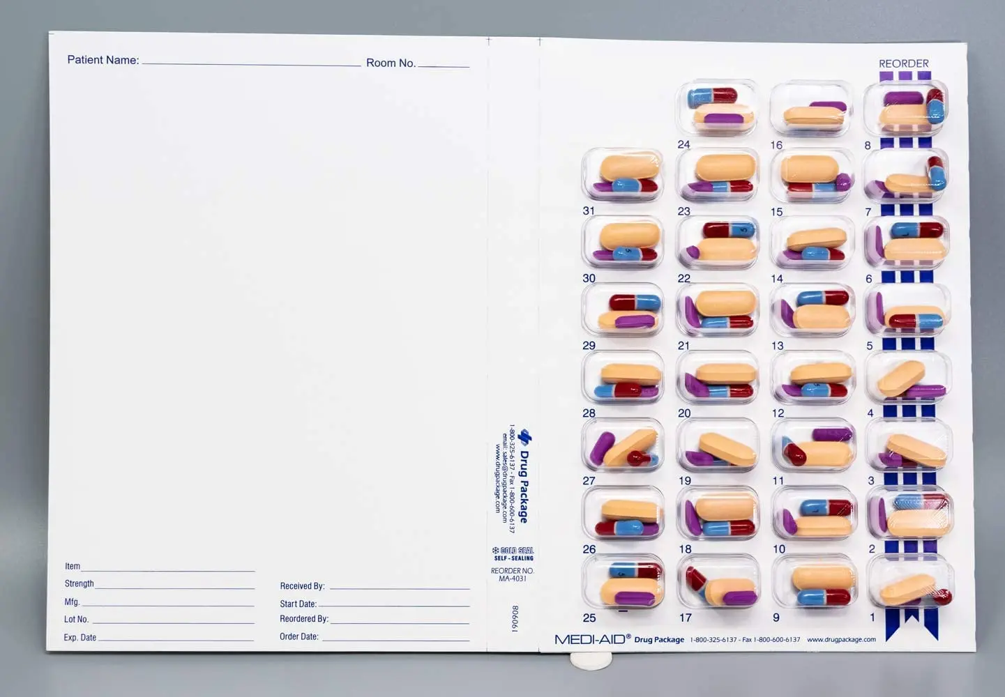 Kesheng Cold Seal 31 Days Pill Pack - Monthly Blister System