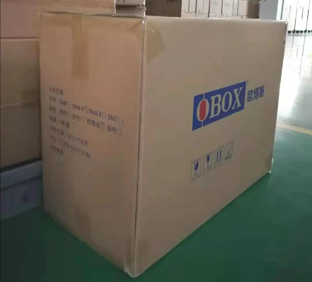 Obox Rolling Bag Aluminum Makeup Trolley Train Case Beauty Case ...