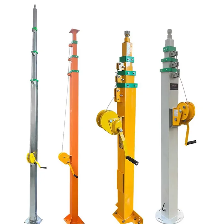 Hand Crank Telescopic Mast 3M-12M for Construction Hoists - Versatile ...
