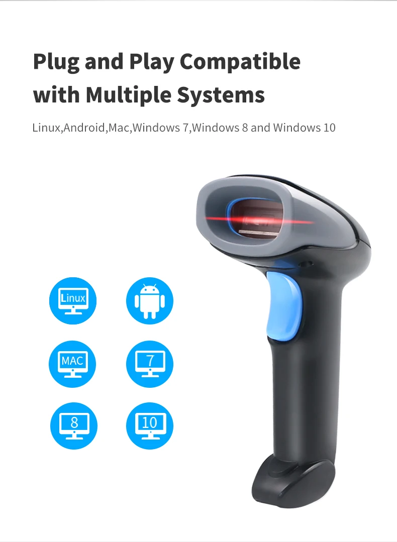 Auto-sensing Bluetooth Barcode Scanner - Efficient & Reliable