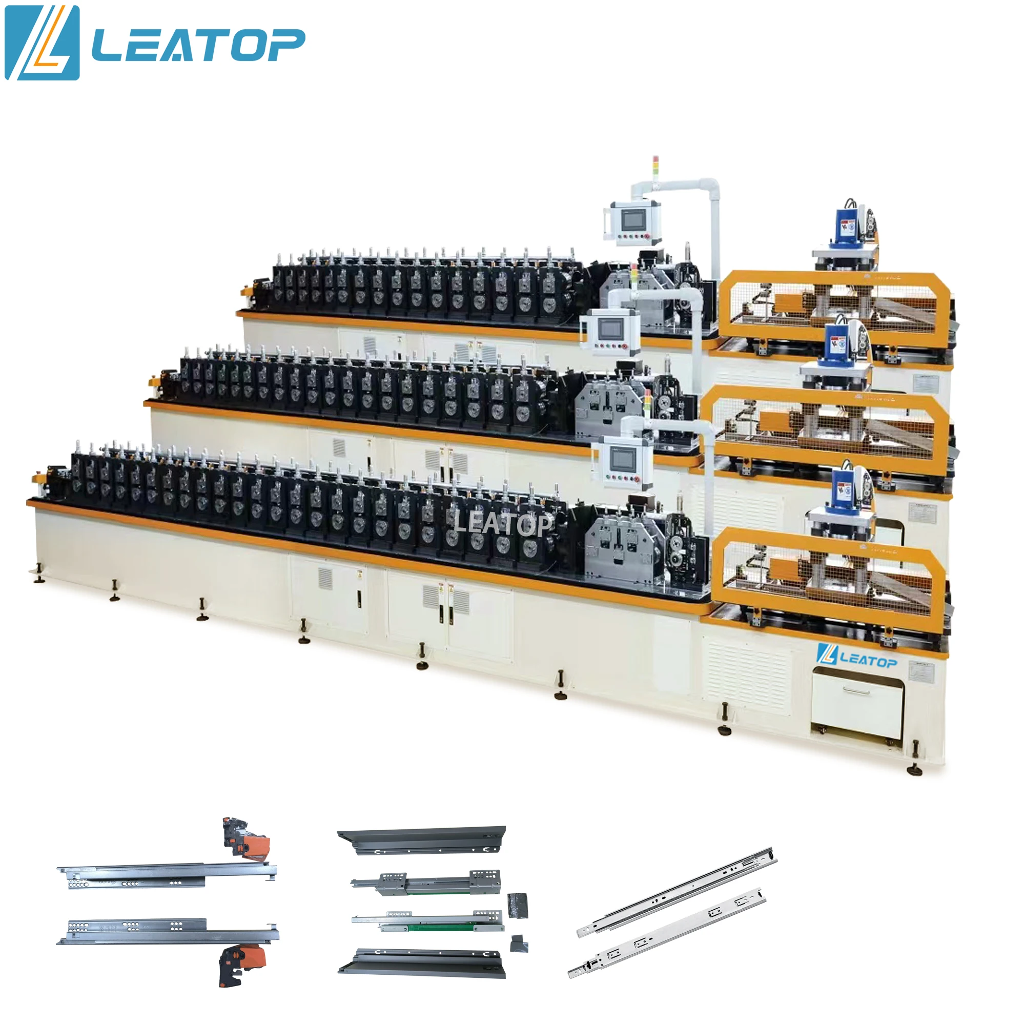 Metal Steel Drawer Soft Closer Hydraulic Buffer Hidden Heavy-duty ...