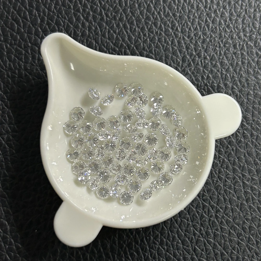 HQ GEMS 0.03 Carat CVD Diamond for Jewelry - 2mm DEF VS VVS, Affordable ...