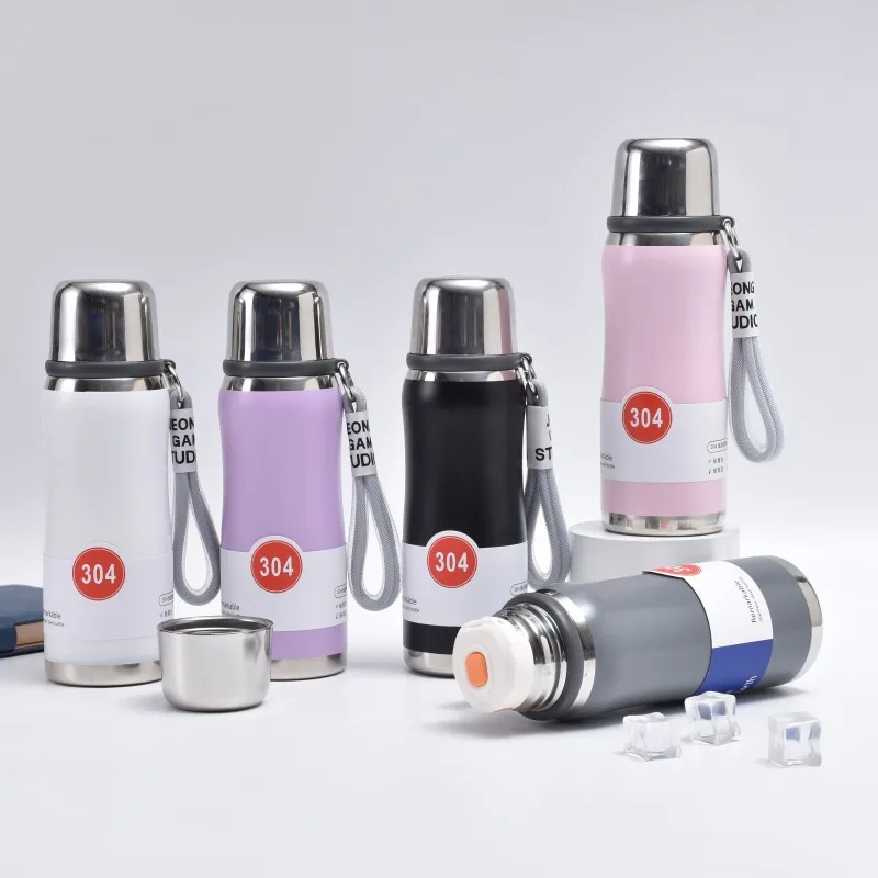 700ml/23oz Bullet Thermos Bottle 316 Stainless Steel Large Capacity Unisex Sports Chaud Camping ...