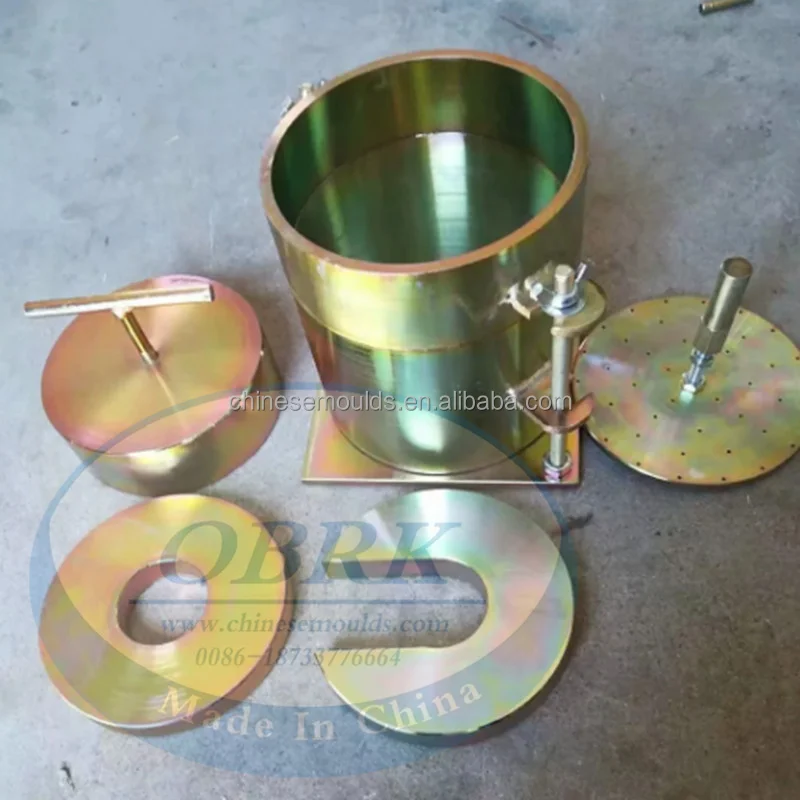 Soil Testing CBR Mould Spacer Disc with T Handle Plate Soil test ...