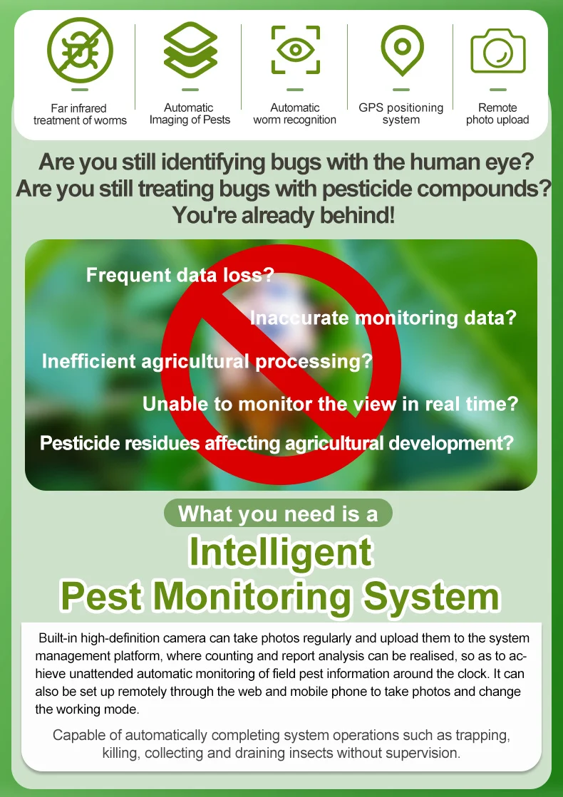 Automatic Pest Forecast Light Trap Pest Forecast Lights Intelligent Pest Detection System - Buy ...