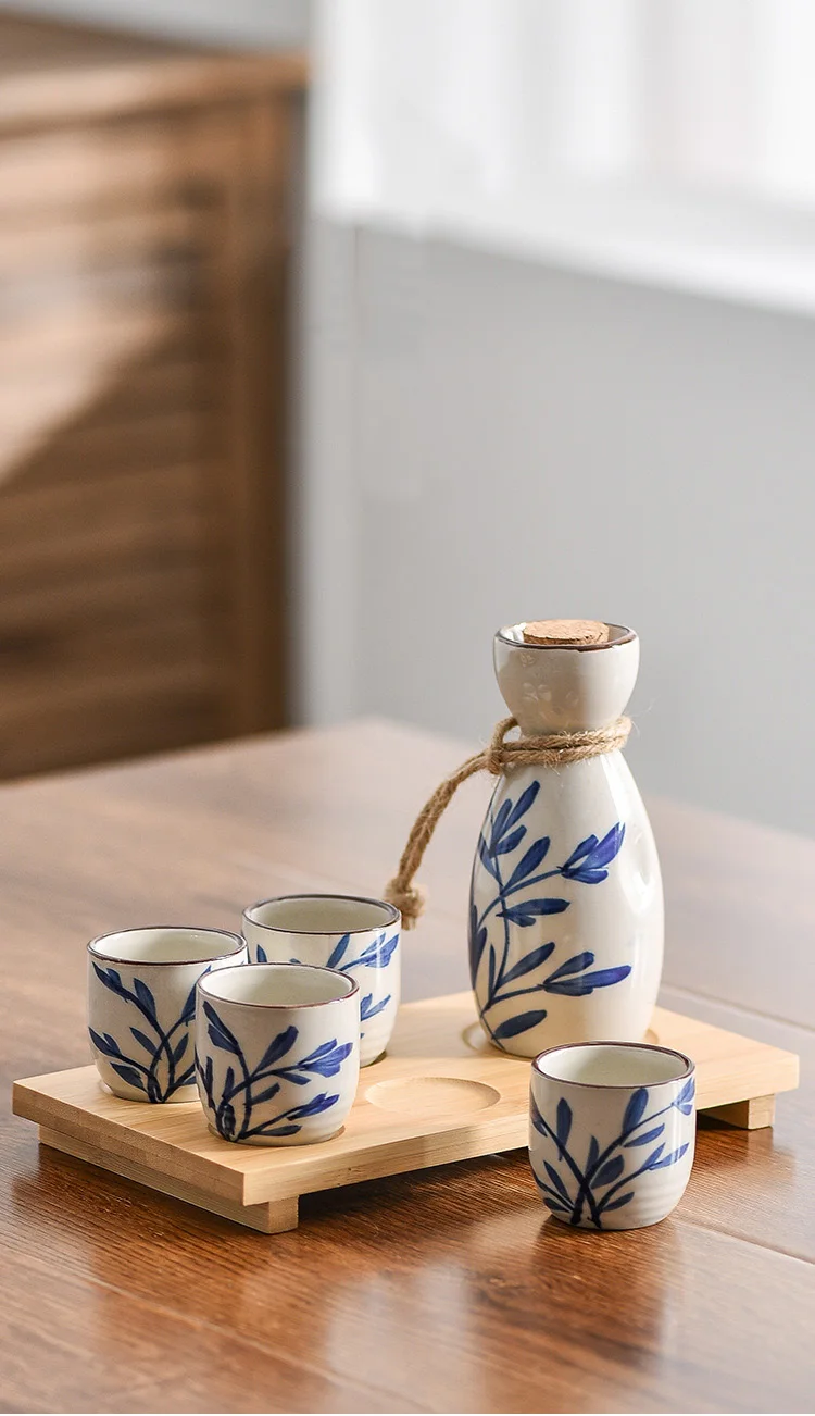 Izakaya Sake Pot Set - Japanese Style Ceramic Sake Set