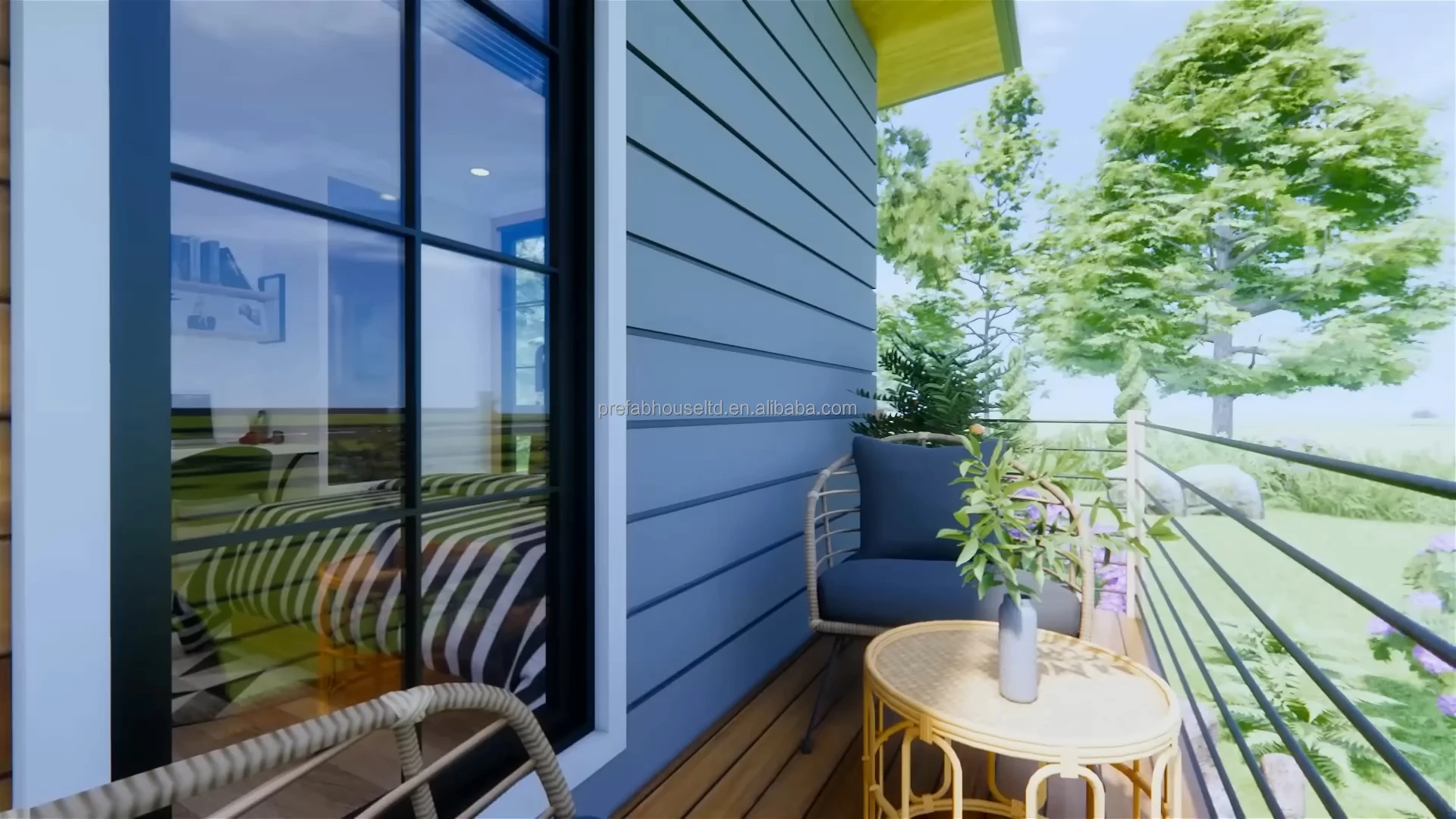 32 Square Meters 2 Bedroom Luxury Prefabricated House