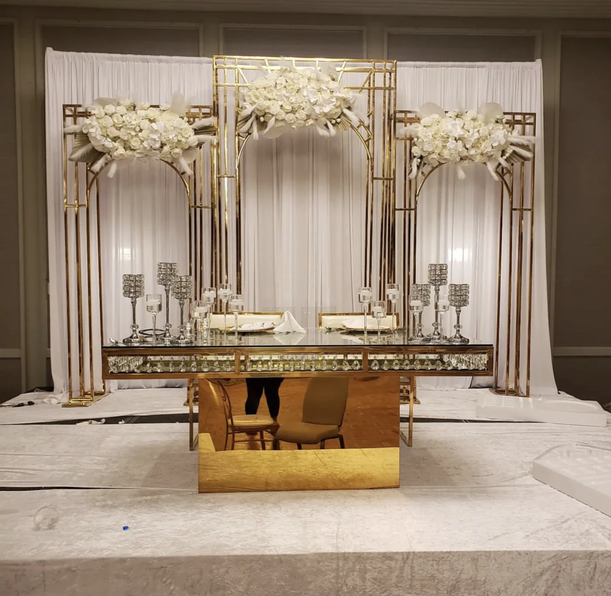 Popular Wedding Stage Decor With Metal Frames New Design Metal Arches ...