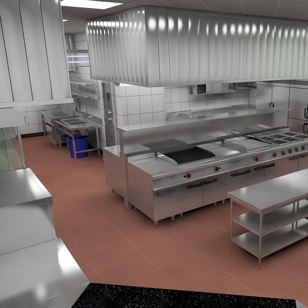 Kustom Komersial Profesional Seluruh Solusi Dapur Desain Standardisasi ...