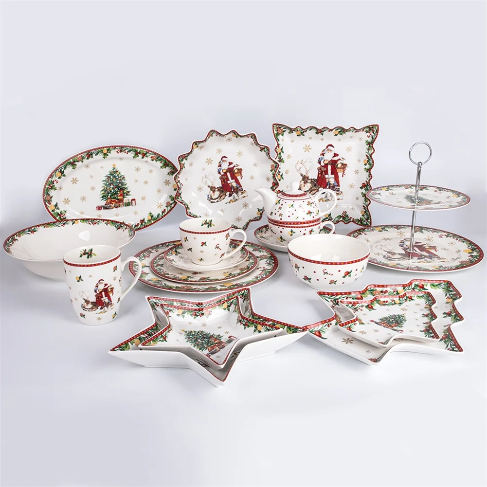 Shop Our Modern Nordic European Christmas Dinnerware Set