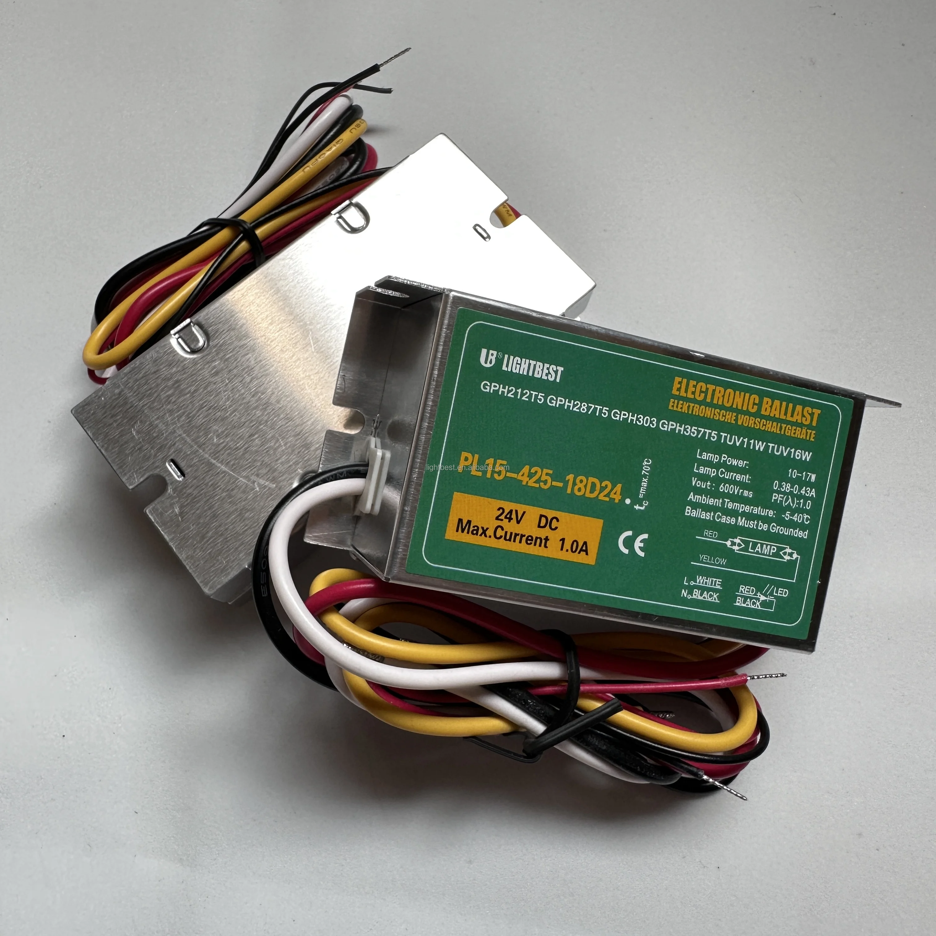 425ma 24V DC Electronic Ballast for UV Lamp - 254nm 185nm