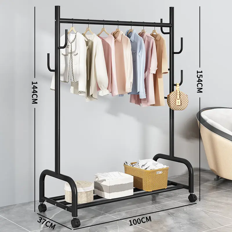 165cm Height Commercial Movable Round Pole Storage Racks Shelf Home ...